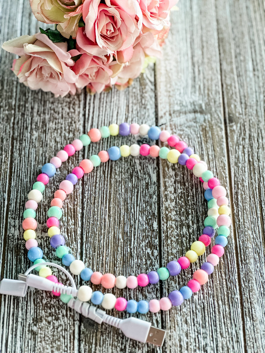 Candy "Colorful Beads" 2 in 1 Phone Charger – thecountryroseboutique